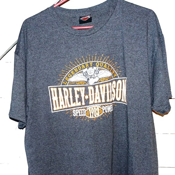 Harley-Davidson | Shirts | Harley Davidson Gray Rapid City South Dakota Tshirt Xl | Poshmark